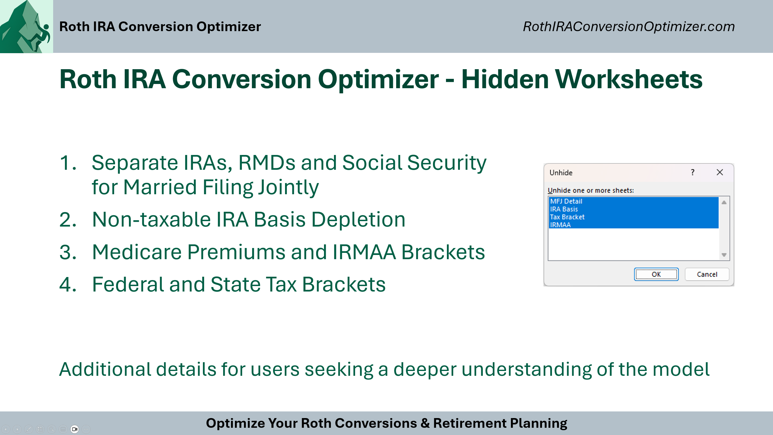 Roth IRA Conversion Optimizer – Community Site